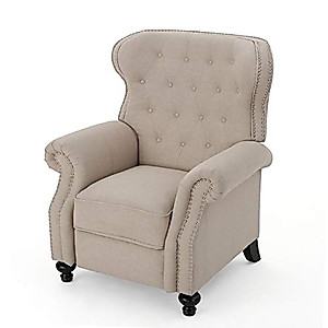 GDFStudio vWyland Tufted Wheat Fabric Recliner.