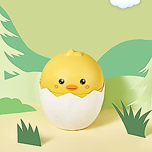 Gadpiparty Tiny Trash Bin Cute Duck Shape Trash Bin Cartoon Desktop Trash Can with Lid Flipping Lid Small Wastebasket for Office Kids Bedroom Dorm Home
