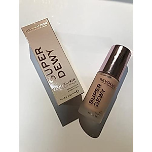 Makeup Revolution Superdewy Make Up Serum, Light Coverage Makeup Foundation, Leaves A Dewy Finish, Vegan & Cruelty Free