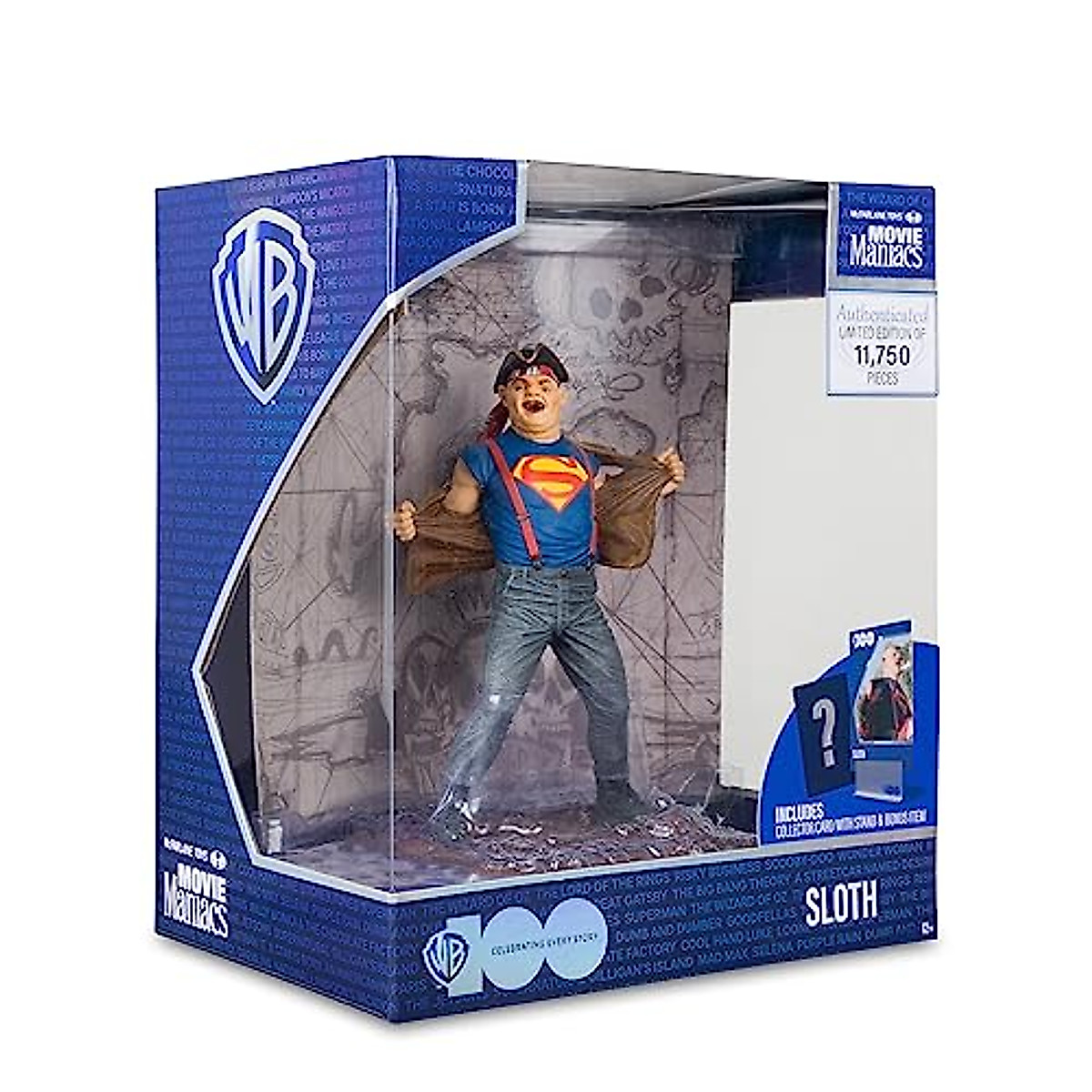 McFarlane Toys - WB 100: Sloth (The Goonies) Movie Maniacs 6in Posed Figure