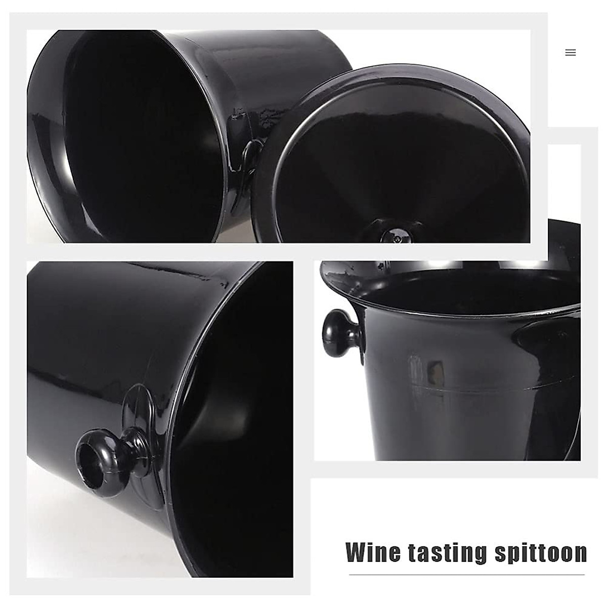 DOITOOL 4Pcs Wine Tasting Spittoons Wine Tasting Dump Bucket Spittoon Champagne Bucket Spit Wine Barrels Cold Wine Barrels Ice Bucket