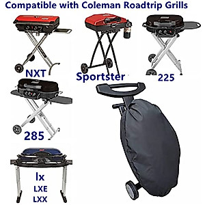 ZBXFCSH Heavy Duty Grill Cover Fits for Coleman Roadtrip LX/LXX/ LXE/285 and Smoke Hollow 205 Grills, All Weather