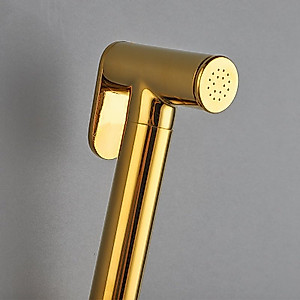 Toilet Faucet Portable Toilet Bidet Sprayer with Single Cold Water Bathroom Shower Valveless (D As Shown)