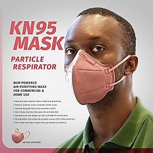PLANET HALO Kingfa Color KN95 Mask - Pack of 10 Pink 2nd Generation - Large 5-Ply Protective Layers - Unisex Adult KN95 Face Mask GB2626-2019 New Standard
