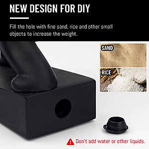 Cute Door Stopper, 2 Pack Door Stop, Flexible and Effective to Keep Your Door Open, White+Black (Patented)