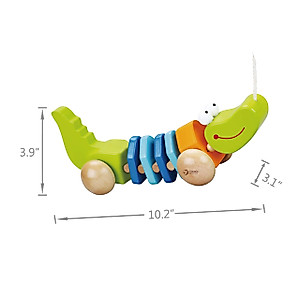 Classic World Pull-Along Crocodile Toy