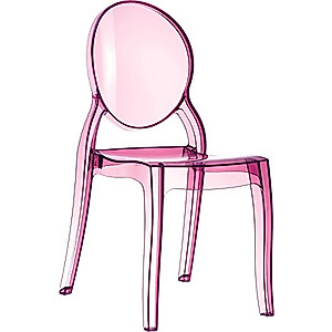 Compamia Elizabeth Polycarbonate Patio Dining Chair in Pink (Set of 2)