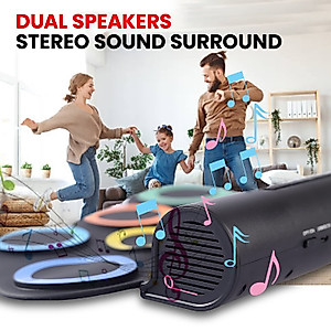 Oirtmiu Portable Electronic Drum Set Roll-Up Drum Practice 7 Pads Drum Kit Built-in Speaker with Headphones Drum Pedals Drum Sticks 10 Hours Playtime, Great Holiday Birthday Gift for Kids(Rainbow)