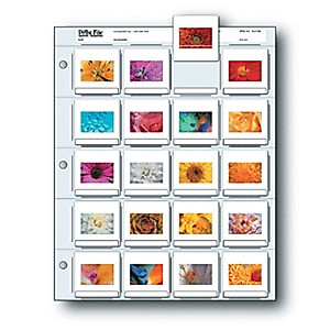 Printfile Top Load Holds 20 35mm Slides 100 Pack - Printfile 2X220B100
