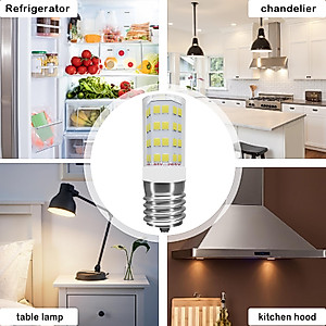 LCMLA Refrigerator LED Bulb 5304517886 KEI D28a KEL2811 Replacement for Frigidaire Kenmore Electrolux Crosley Replace 5304498578 7297114000 7241552801 5304495326 E17 3.8W 85V-265V White Light