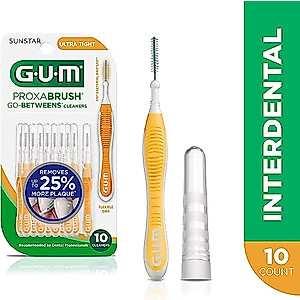 GUM Proxabrush Go-Betweens Cleaners Ultra Tight - 10 Count, Pack of 4