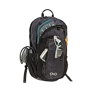 Allen Company Girls with Guns Midnight Deluxe Backpack with Lockable Concealed Carry, Design for Women, Padded Laptop Sleeve, 760 CU in / 12.5 L, Black/Shade Blackout Camo