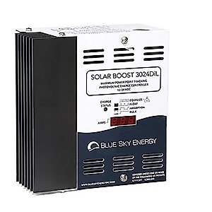 Blue Sky Energy Solar Boost SB3024DiL, MPPT Charge Controller 40A/30A with display, 12V/24V battery. Auxiliary Output for Dual Battery charge or 20A LVD Load Output