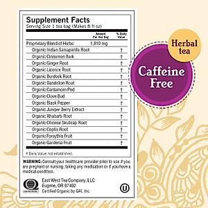 Yogi Tea - DeTox Tea (6 Pack) - Healthy Cleansing Formula with Traditional Ayurvedic Herbs - Supports Digestion and Circulation - Caffeine Free - 96 Organic Herbal Tea Bags