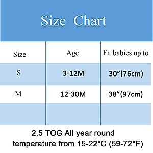 BLOOMSTAR Baby Sleeping Sack Long Sleeves (3-12M) Tog 2.5 Warm Newborn Sleeping Bag with Arms Quilted Swaddle Wearable Blanket Toddler Cotton Poplin Infant in a Bag Unisex Sleeper