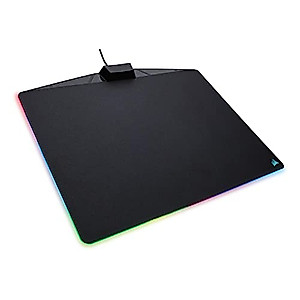Corsair MM800 Polaris RGB Mouse Pad - 15 RGB LED Zones - USB Pass Through - High-Performance Mouse Pad Optimized for Gaming Sensors, Black