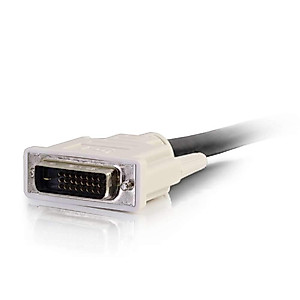 C2G Legrand DVI-D to DVI-D Video Cable, Male to Male Dual Link Digital Video Cable, Black Computer Cable, 2 Meter (6.6 Foot) Monitor Cable, 1 Count, C2G 26911
