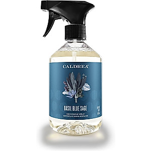 Caldrea Multi-surface CounterTop Spray Cleaner, Made With Vegetable Protein Extract, Basil Blue Sage, 16 Fl Oz