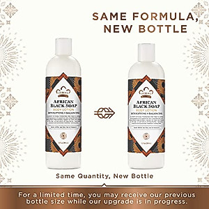 Nubian Heritage Body Lotion African Black Soap for Dry Skin Paraben Free Body Moisturizer, 13 oz