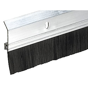 Frost King SB36 Extra Brush Door Sweep, 2-inch X 36-inch Long, Silver-Aluminum - 2-Pack