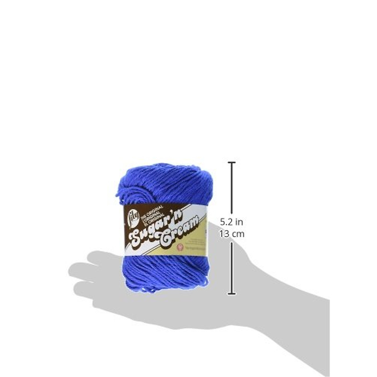Lily Sugar 'N Cream The Original Solid Yarn, 2.5oz, Medium 4 Gauge, 100% Cotton - Blue - Machine Wash & Dry