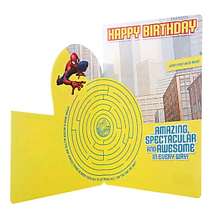 Hallmark Birthday Card For Kids - Spider-Man Design With Activity