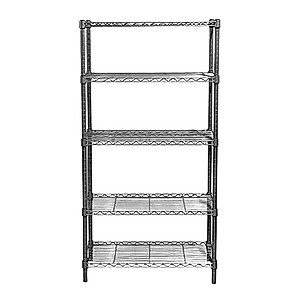 Juggernaut Storage Chrome 3-Tier Steel Wire Shelving Unit (30 in. W x 62 in. H x 14 in. D), (MWS301450-5)