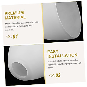 Chandelier Shade Chandelier Lampshade Hanging Lamp Shade Glass Shades for Pendant Lights Lamp Shade for Ceiling Lamp Pendant Lamp Shade Lamp Shade Accessory Glass Lampshade