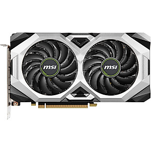 MSI Gaming GeForce RTX 2060 126GB GDRR6 192-bit HDMI/DP 1680 MHz Boost Clock Ray Tracing Turing Architecture VR Ready Graphics Card (RTX 2060 Ventus 12G OC)