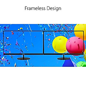 ASUS VL249HE 23.8” Eye Care Monitor, 1080P Full HD, 75Hz, IPS, Adaptive-Sync/FreeSync, Eye Care, HDMI VGA, Frameless Slim Design, VESA Wall Mountable