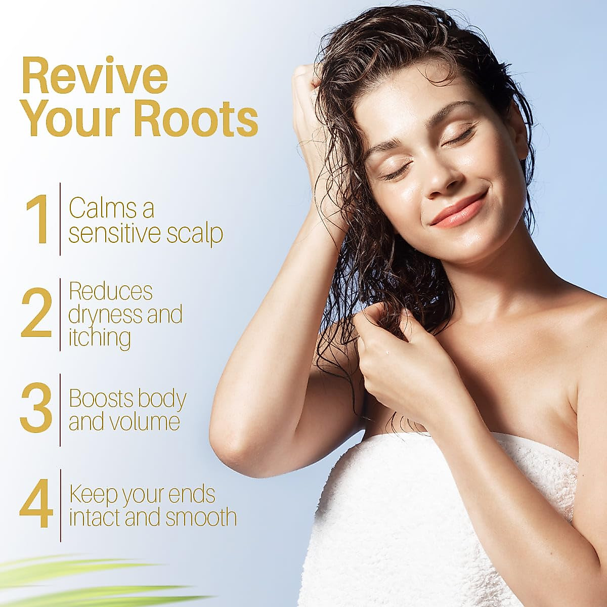 MYSTÉRE BEAUTÉ Rice Water Shampoo and Conditioner Set - Ultra-Nourishing Hair Care Set, Promotes Growth, Revitalizes Shine, and Shields from Damage - Infused with Essential Oils - 16 fl oz Each