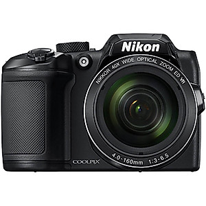 Nikon COOLPIX B500 16MP 40x Optical Zoom Digital Camera Black Bundle with 16GB Memory Card, Camera Bag for DSLR and 4X Rechargeable AA Batteries with Charger