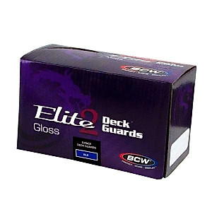 BCW Elite-2 Deck Guards (93mm) | Blue - 100ct | Premium Card Sleeves for MTG, Pokemon, and More | Ultra Grip Texture, Heavy Gauge Material Card Guard Sleeves