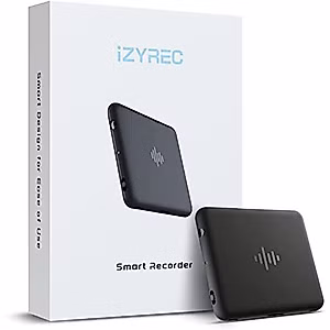 Voice Recorder, iZYREC Voice Recorder with 450mAh Battery for 30 Hours Continuous Recording, 40 Hours Voice Activated Recording & Instant Playback Perfect for Meetings, Cars,Lectures
