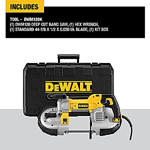 DEWALT Portable Band Saw, Deep Cut, 10 Amp, 5-Inch (DWM120K)