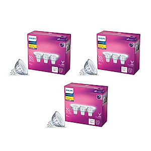 PHILIPS Flicker-Free 50W(Equivalent) MR16 9-Pack