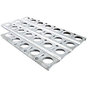 Votenli S9255A(1-Pack) S9256A(1-Pack) Stainless Steel Heat Plate and Ceramic Briquettes (54-Pack) Replacement for Dynasty DBQ30F