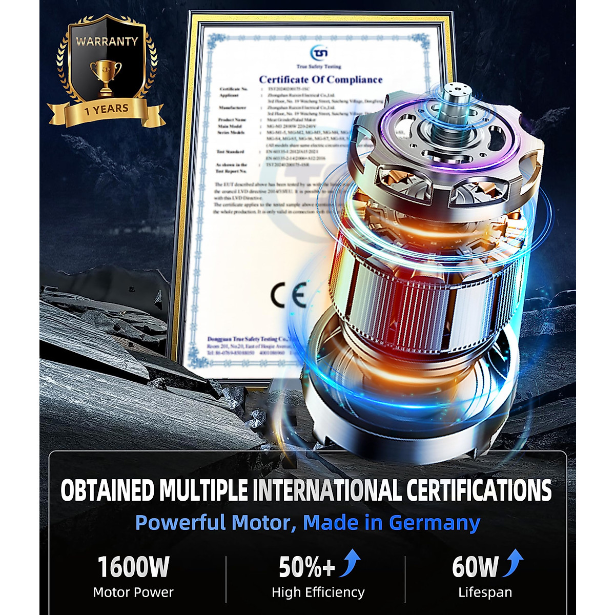 Smoothie Blender: [1600W German Motor][8-Tip Upgraded Blades][15 Speed Control] Professional Blenders for Kitchen Smoothies Juice, Smoothie Maker with 2 BPA-Free Cups Blender Receipe 1-Year Service