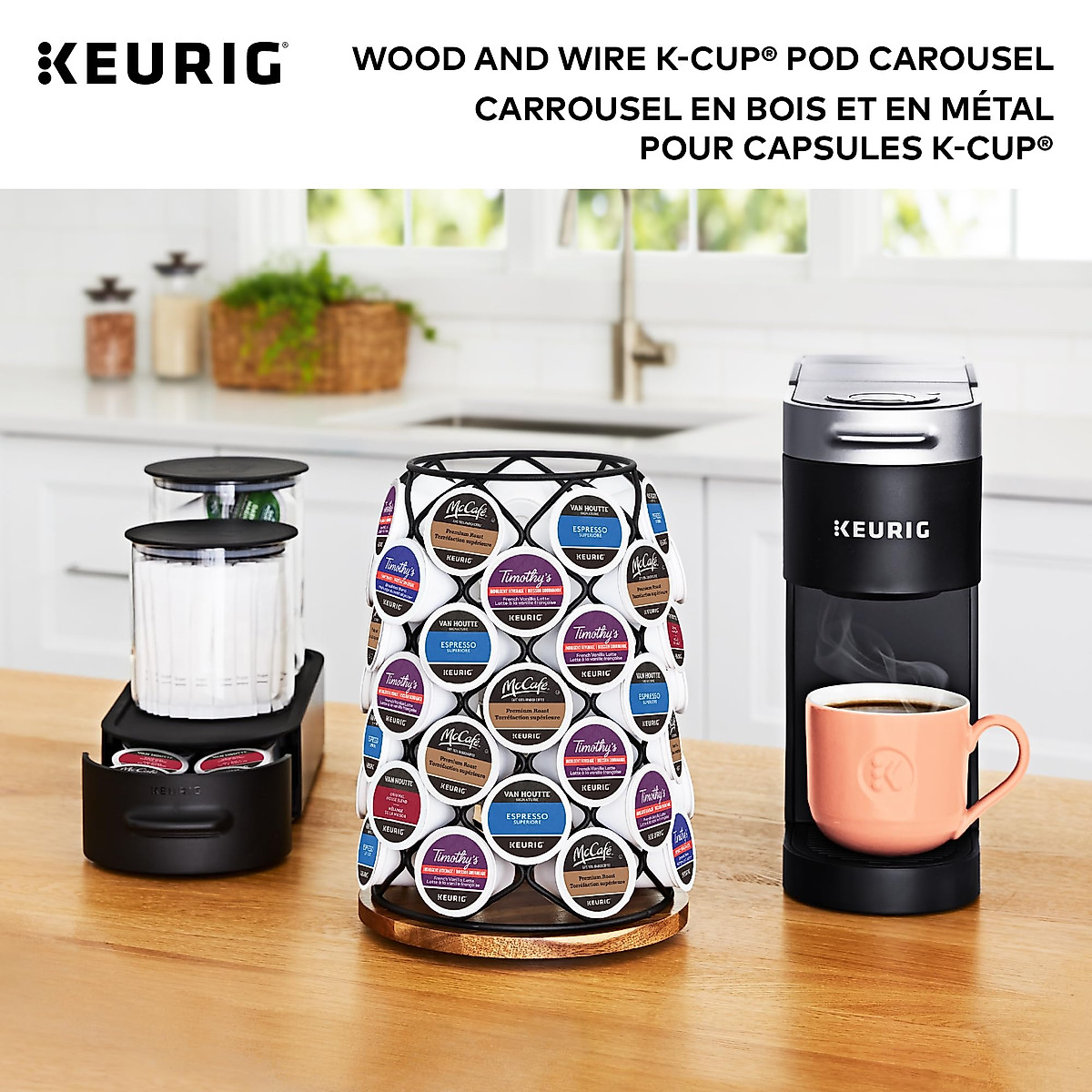 Keurig 5000351185 K-Cup Whirl Carousel Coffee Pod holder, 49, Black