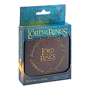 Paladone The Lord of The Rings Playing Cards Standard Deck with Embossed Tin