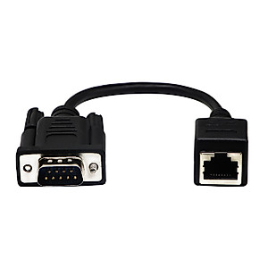 zdyCGTime RJ45 to RS232 Cable, DB9 9-Pin Serial Port Female&Male to RJ45 Female Cat5/6 Ethernet LAN Console（15CM/6Inch） 2Pack