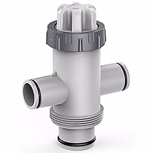 POOLHACKER Pool Fittings Dual Split Hose Plunger Valve, Pool Parts Replacement Shut-Off Valve with Dual inlets for Above Ground Pool