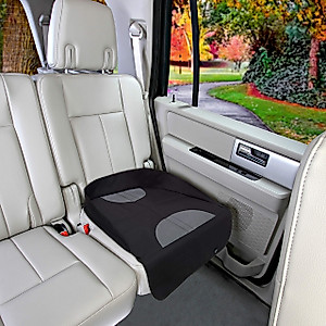SafeFit Booster Seat Indentation, Spill, Stain Protector (Black, Designed for Booster Seats)