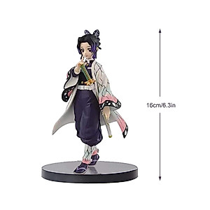 Shinobu Figure 6.3 Inch Demon Slayer Figure Premium Kimetsu No Yaiba Action Figure Handmade Kamado Nezuko Figure Statue Anime Collection Figurine Doll Toys Gifts for Anime Fans