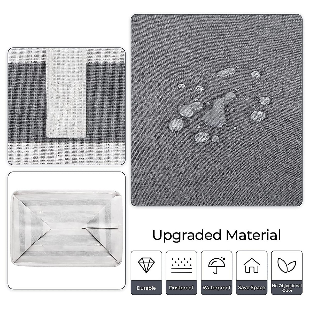 2-Pack Laundry Basket,75L Freestanding Laundry Hamper, Collapsible Tall Clothes Hamper with Extended Handles for Clothes Toys in the Dorm and Family (Multicolor)