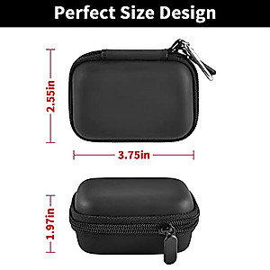 Case Compatible with iWALK Portable Charger Power Bank 4500/ 4800mAh. Charging Battery Pack Holder Storage for LinkPod Mini for iPhone 13/ 12/ 11/ Pro Max, Pocket Organizer for USB-C - Black Bag Only