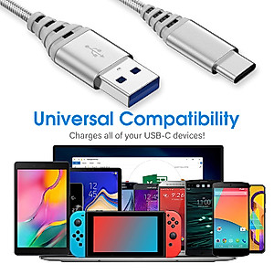 USB C Charger Cable 10FT+6FT,Long Fast Charging Cord for Samsung Phone S20 FE 5G/S22 Plus Ultra A12 A13 A14 A54 A03S,Galaxy Tab A 10.1 2019/8.0 2017/8.4 2020/10.5",Tab A7 10.4",Tab S6/Lite S7 Tablet