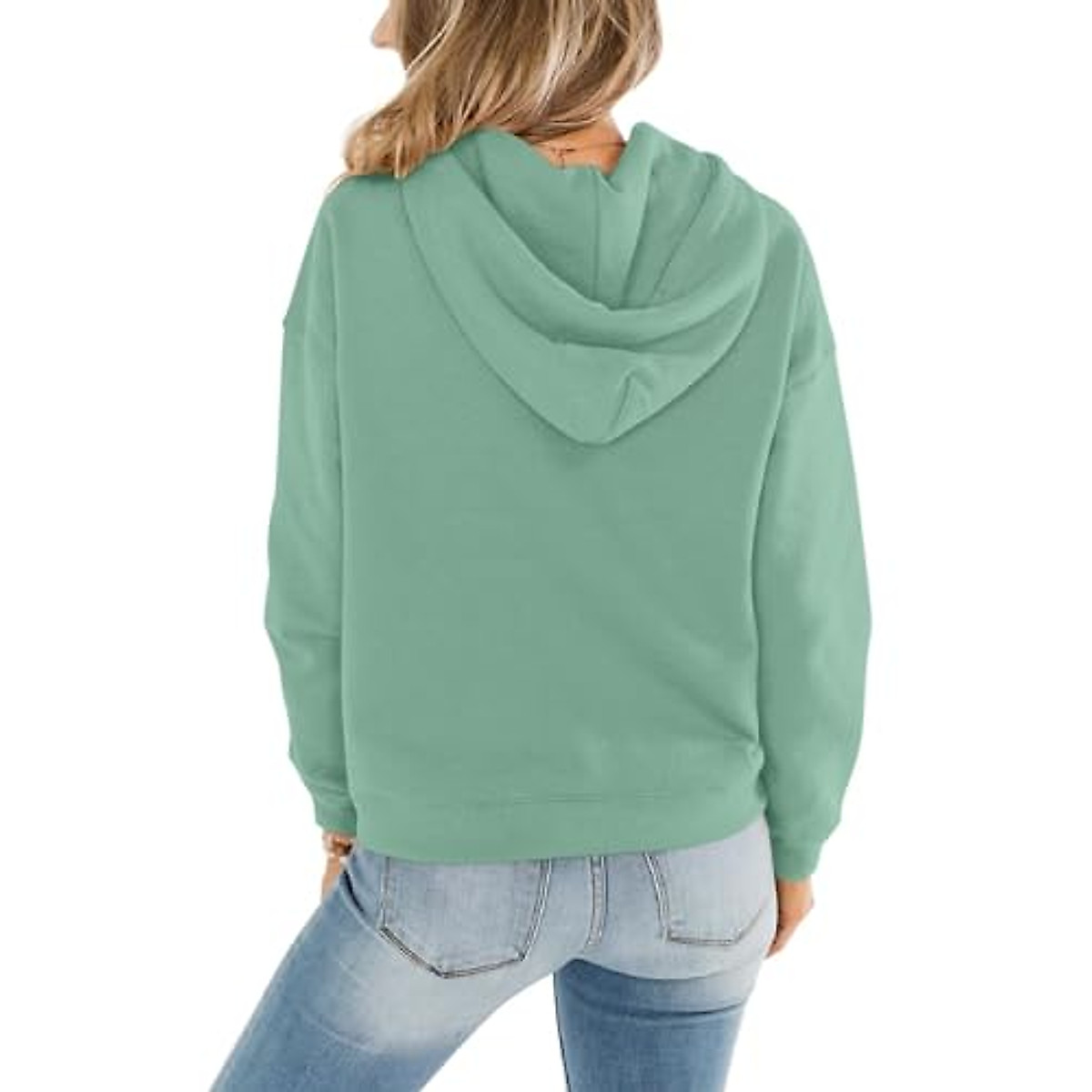 Minetom Women's Lightweight Pullover Hoodies Casual Long Sleeve Sweatshirts Tops with Pocket