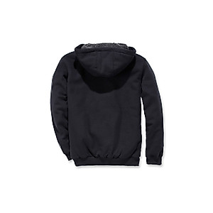 Carhartt mens Rd Rockland Sherpa Lined (Big & Tall) Hooded Sweatshirt, Black, Large Tall US