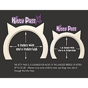 The Kitty Pass XL Interior cat Door Large cat Hidden Litter Box Extra Large cat Door